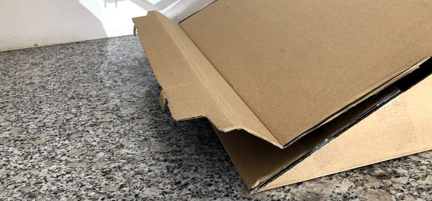 Turn a Shoe Box into a Laptop Stand – kavi's blog
